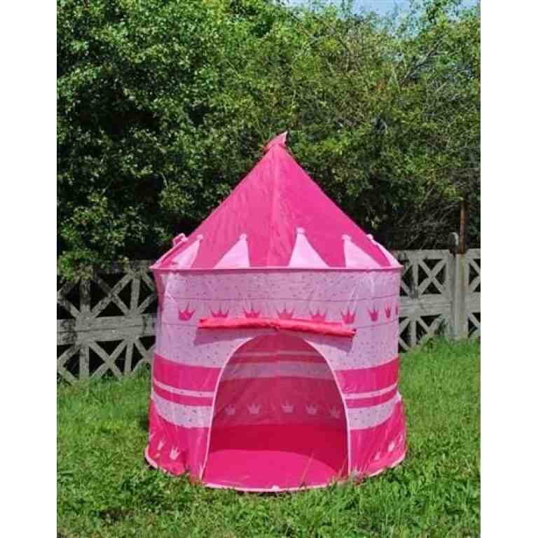 Cort De Joaca Tip Castel, Pentru Copii, culoare roz