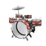 Set Tobe pentru Copii, 5 Tobe, Disc, Scaunel si Bete