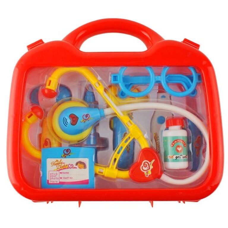 Set Tobe pentru Copii, 5 Tobe, Disc, Scaunel si Bete