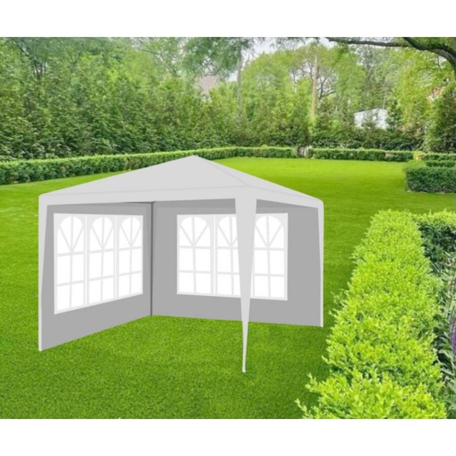 Cort Pavilion de gradina, 3x3 m, pliabil 3 pereti laterali cu ferestre